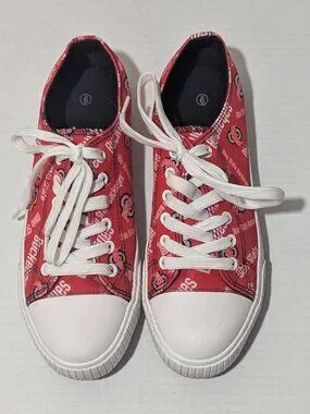 Foco | Shoes | Foco Ohio State Buckeyes Canvas Sneakers Womens 9 Ncaa ...